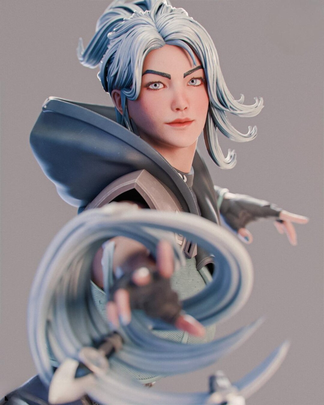 The Azure Gale: Wind-walking Tactical Duelist 3D Print Model STL - Etsy