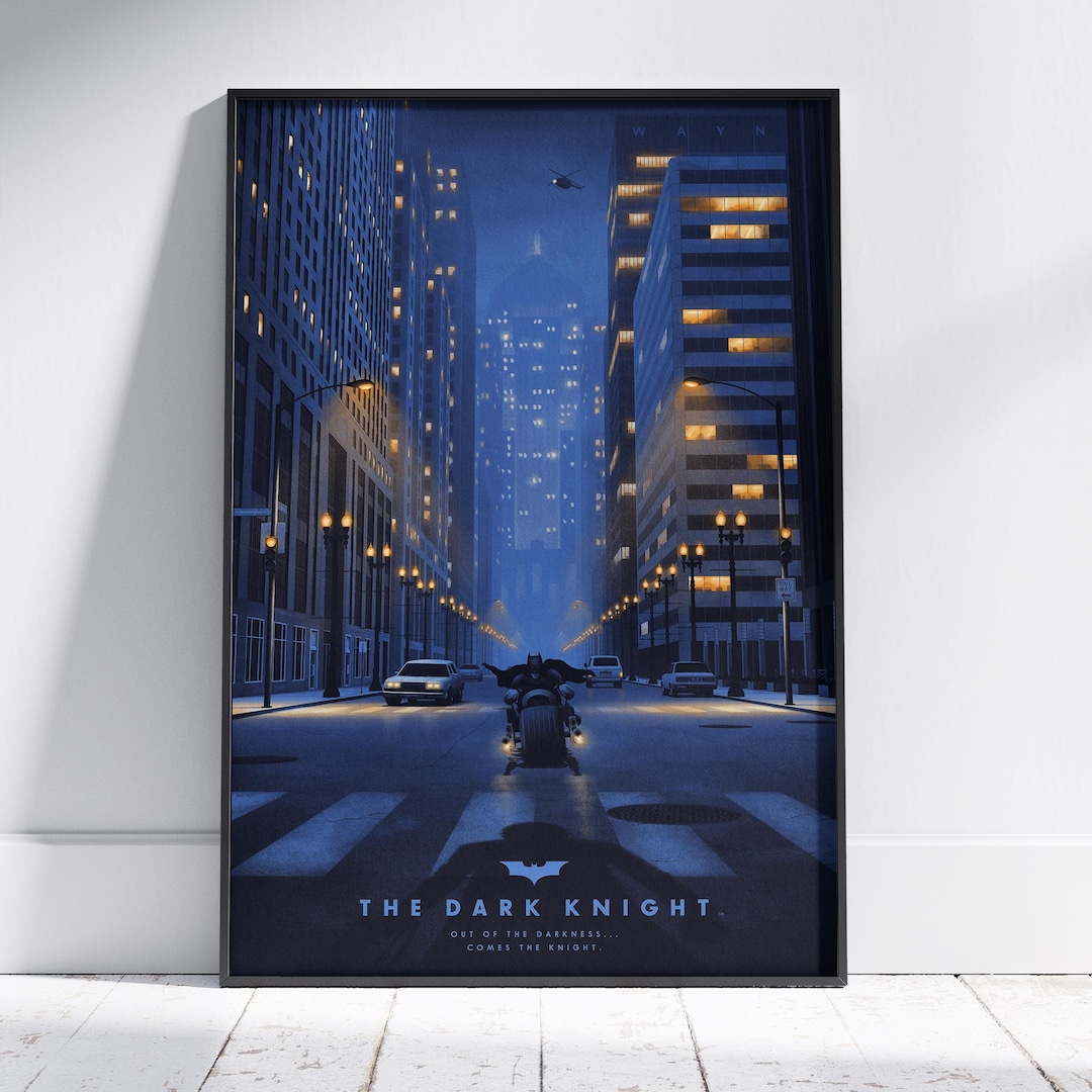 The Dark Knight Poster | Gotham Wall Art | Premium Matte Paper Print ...