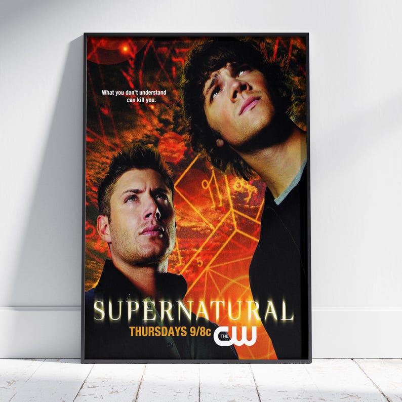 Supernatural Poster | Dean Winchester Wall Art | Premium Matte Paper ...