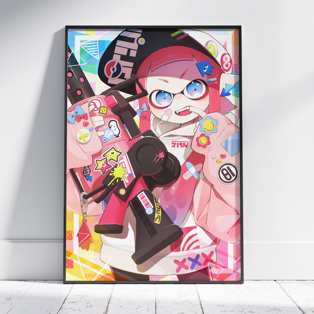 Splatoon Poster | Inklings Wall Art | Premium Matte Paper Print | Gift ...