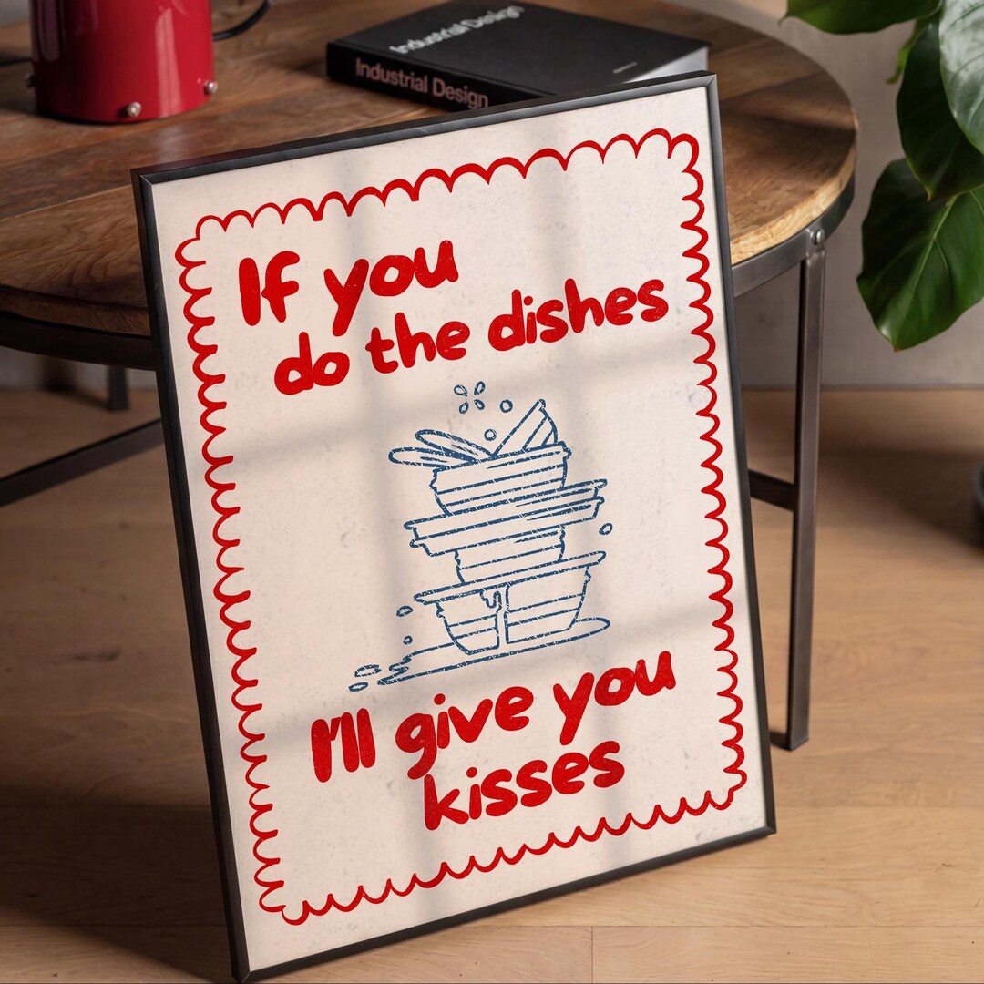 If You Do the Dishes Poster | Funny Restaurant Wall Art | Premium Matte ...