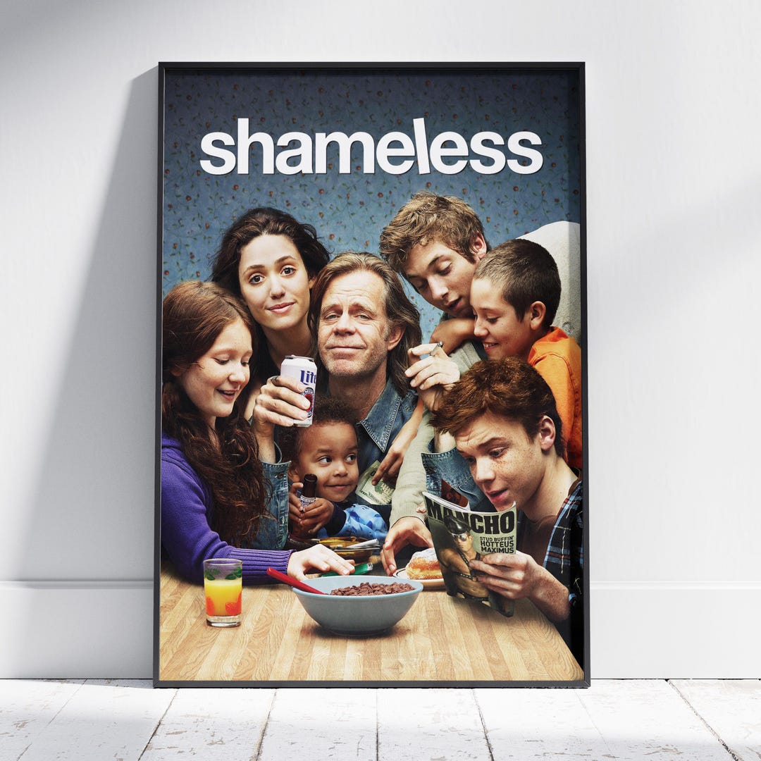 Shameless Poster | Frank Gallagher Wall Art | Premium Matte Paper Print ...