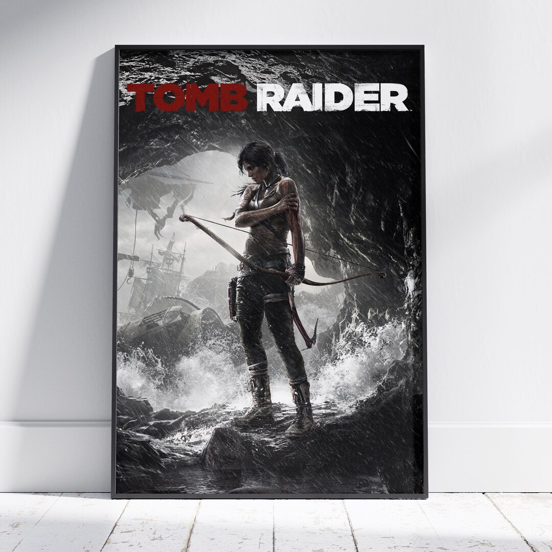 Tomb Raider Poster | Lara Croft Wall Art | Premium Matte Paper Print ...