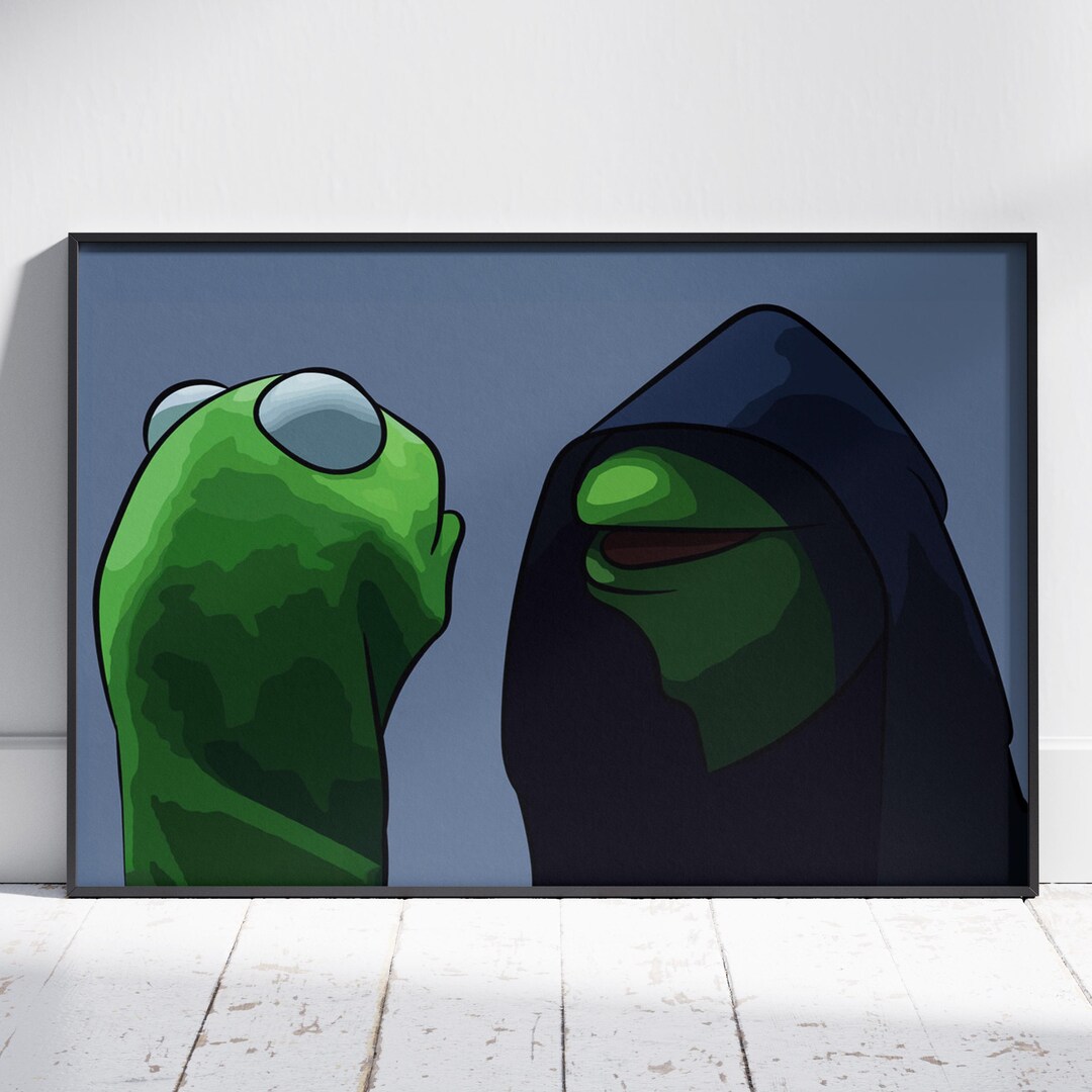 Kermit the Frog Meme Art Print | Funny Gift - Etsy UK