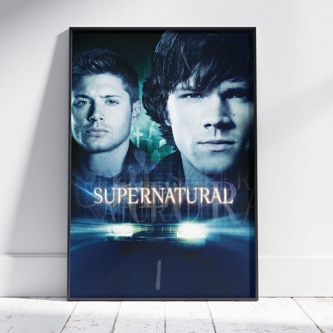 Supernatural Poster | Dean Winchester Wall Art | Premium Matte Paper ...