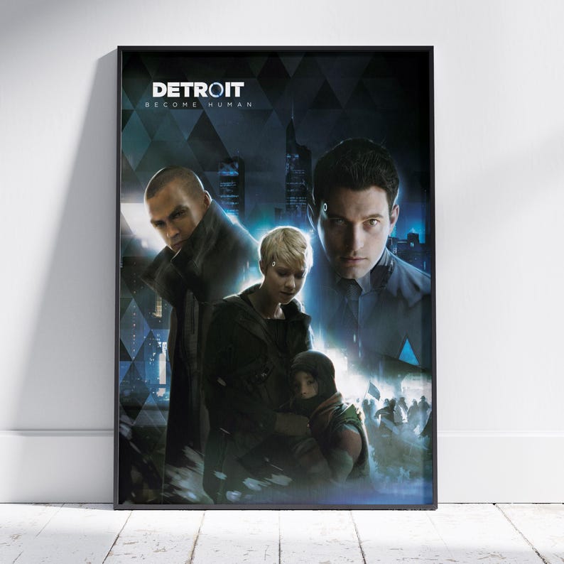 Detroit Become Human Poster | Connor Wall Art | Premium Matte Paper ...