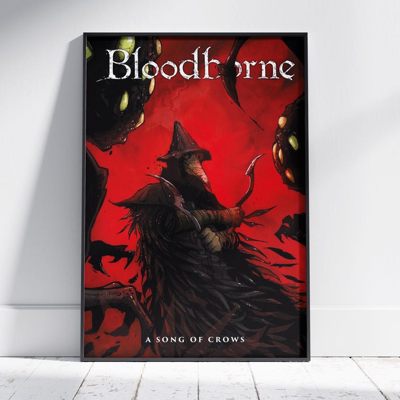 Bloodborne Poster | Eileen the Crow Wall Art | Premium Matte Paper ...