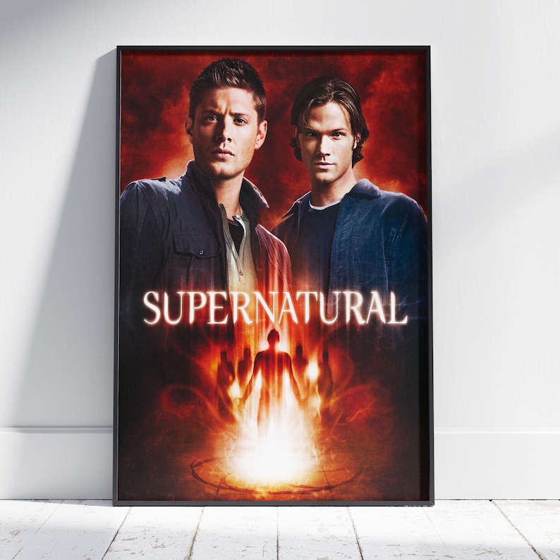 Supernatural Poster | Dean Winchester Wall Art | Premium Matte Paper ...