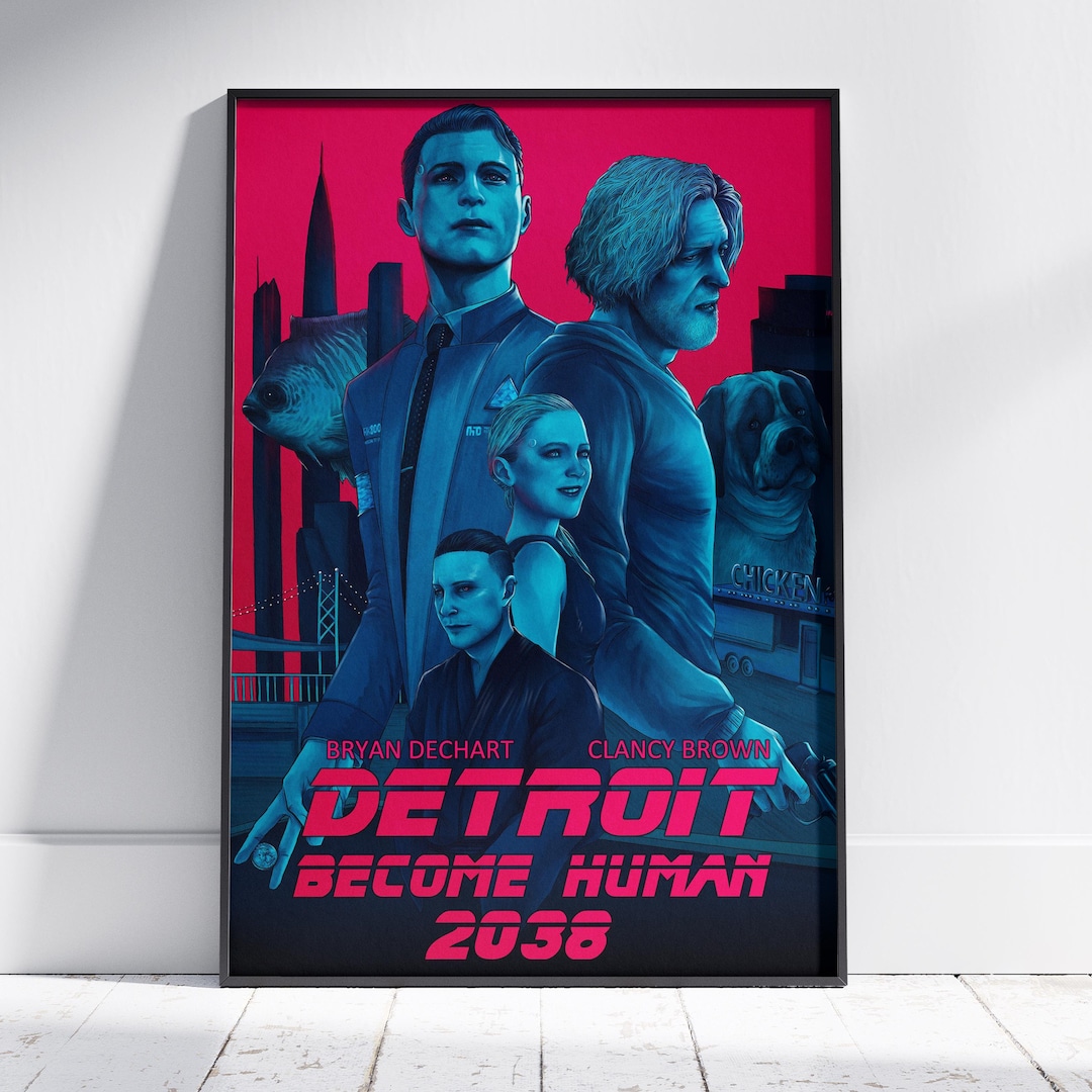 Detroit Become Human Poster | Connor Wall Art | Premium Matte Paper ...