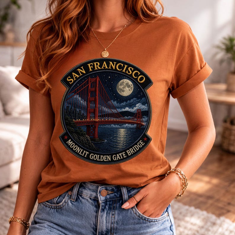 San Francisco Shirt, Golden Gate Bridge Tee, California Travel Gift - Etsy