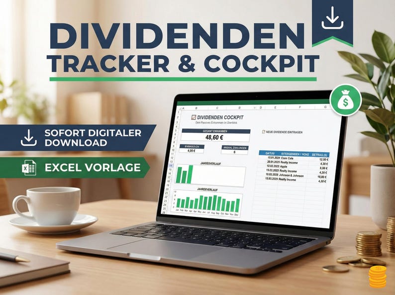 Dividend Tracker for Google Sheets | Passive Income Dashboard | Stock ...