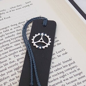 Steampunk Bookmark, Engineer's Graduation Bookmark, Leather Anniversary ...