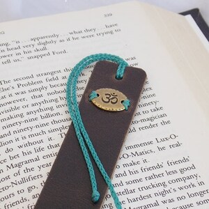 Om Bookmark, Aum Leather Bookmark, Yoga Bookmark, Buddhism Zen Bookmark ...