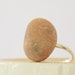 Beach Pebble Ring, Terracotta Stone Ring, Statement Stone Ring, Beach Pebble Jewelry, Bohemian ...