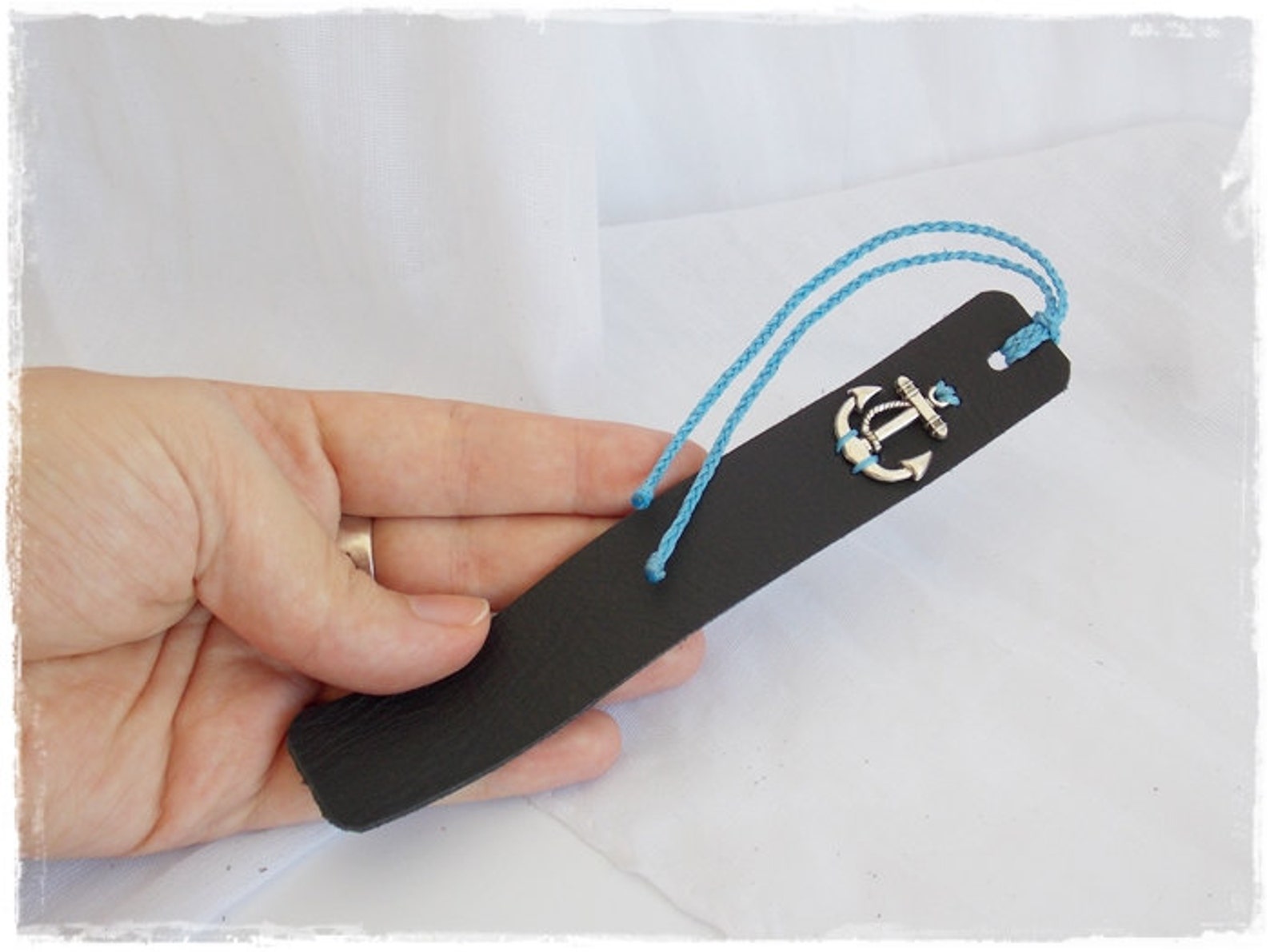 Anchor Bookmark Leather Bookmark Nautical Bookmark Nautical | Etsy