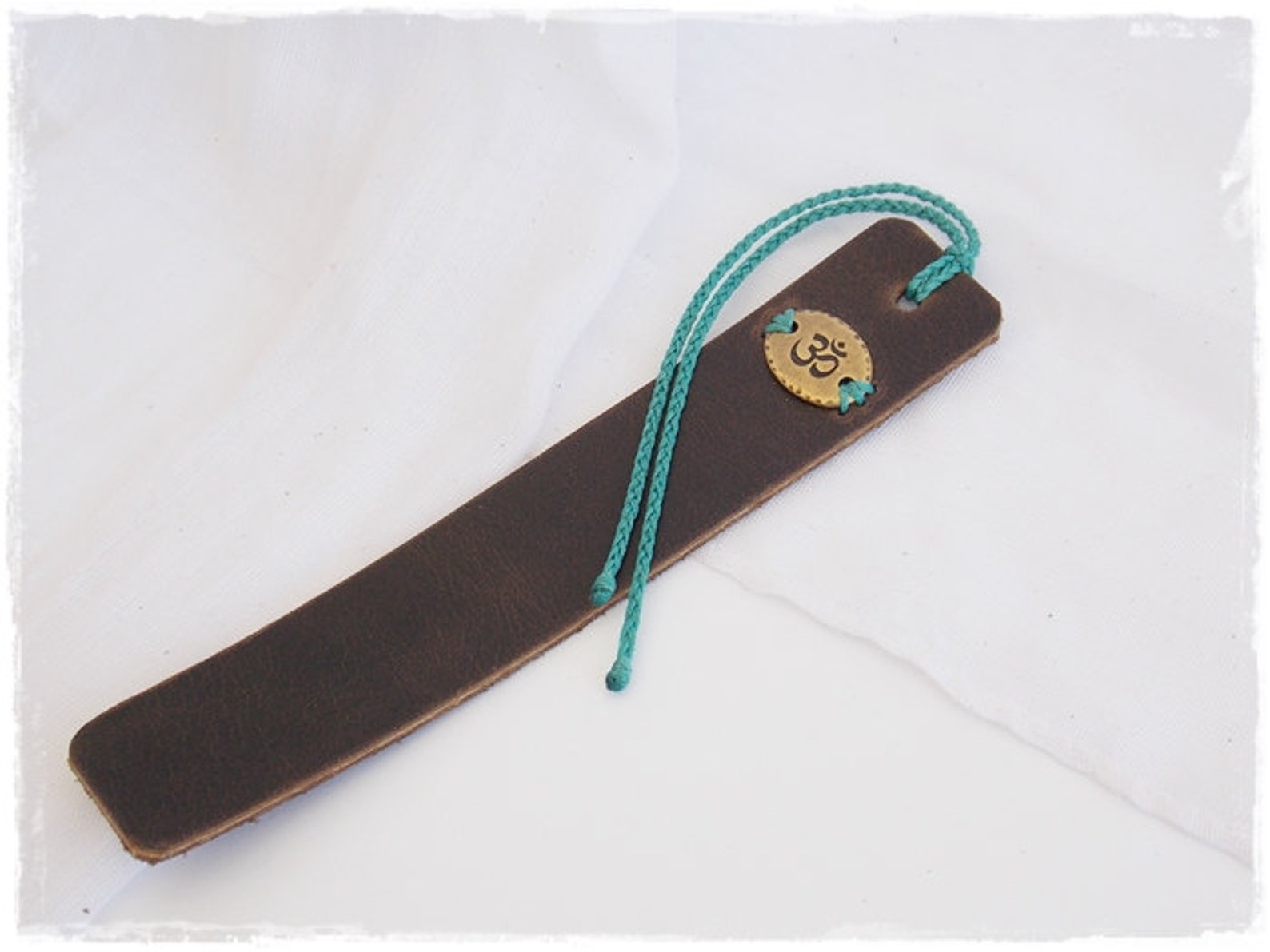 Om Bookmark Aum Leather Bookmark Yoga Bookmark Buddhism Zen - Etsy