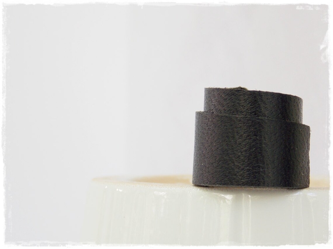 Men's Leather Ring Nautical Leather Bandleather - Etsy