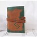 Celtic Leather Notebook, Mini Runic Leather Sketchbook, Hand-bound ...