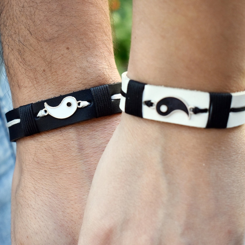 Yin and Yang Bracelet Matching - Etsy