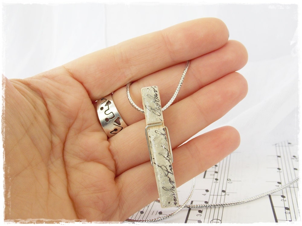 Calligraphy Necklace Victorian Script Pendant Wooden | Etsy