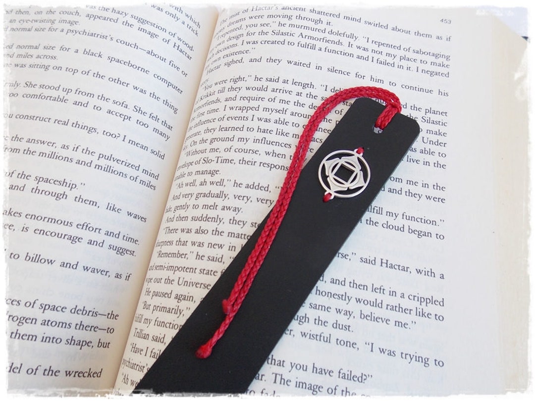 Root Chakra Bookmark, Muladhara Bookmark, Personalized Leather Bookmark ...