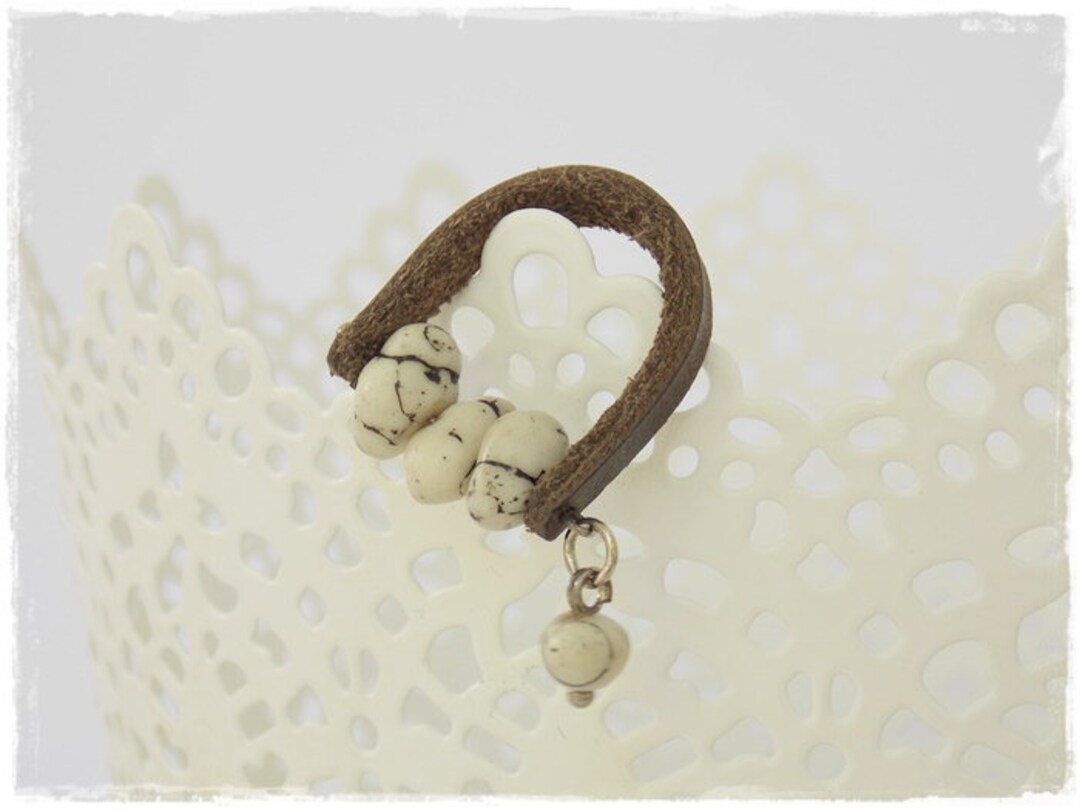 Howlite Stone Ring, Spiritual Healing Ring, Natural Stone Ring, Yoga ...