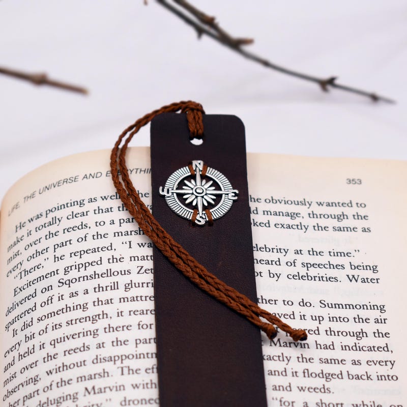 Italian leather book mark - Etsy.de