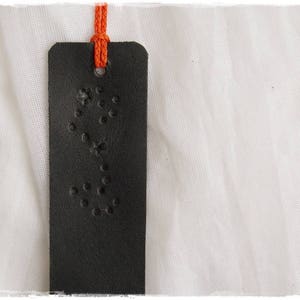 Scorpio Bookmark, Constellation Bookmark, Personalized Leather Bookmark ...