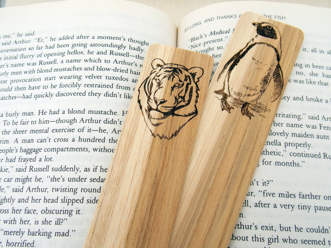 Tiger Totem Bookmark PERSONALIZED Tiger Bookmark Engraved | Etsy
