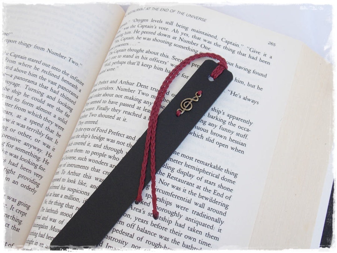 Treble Clef Bookmark, Music Lovers Bookmark, Booklover Accessories ...
