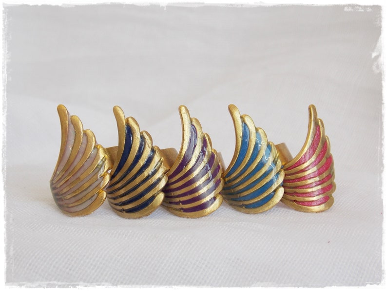 Hot Pink Polymer Clay Ring Brass Shield Ring Knuckle Brass | Etsy