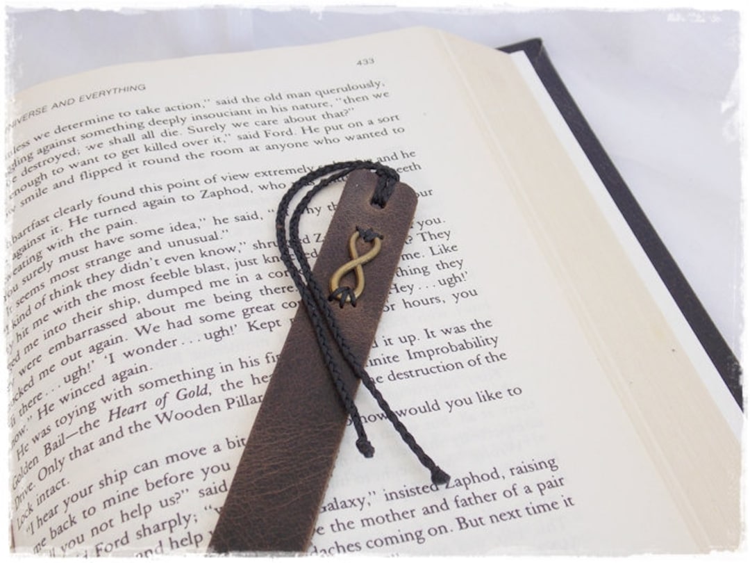 Love Infinity Bookmark, Leather Anniversary Bookmark, 3rd Anniversary ...