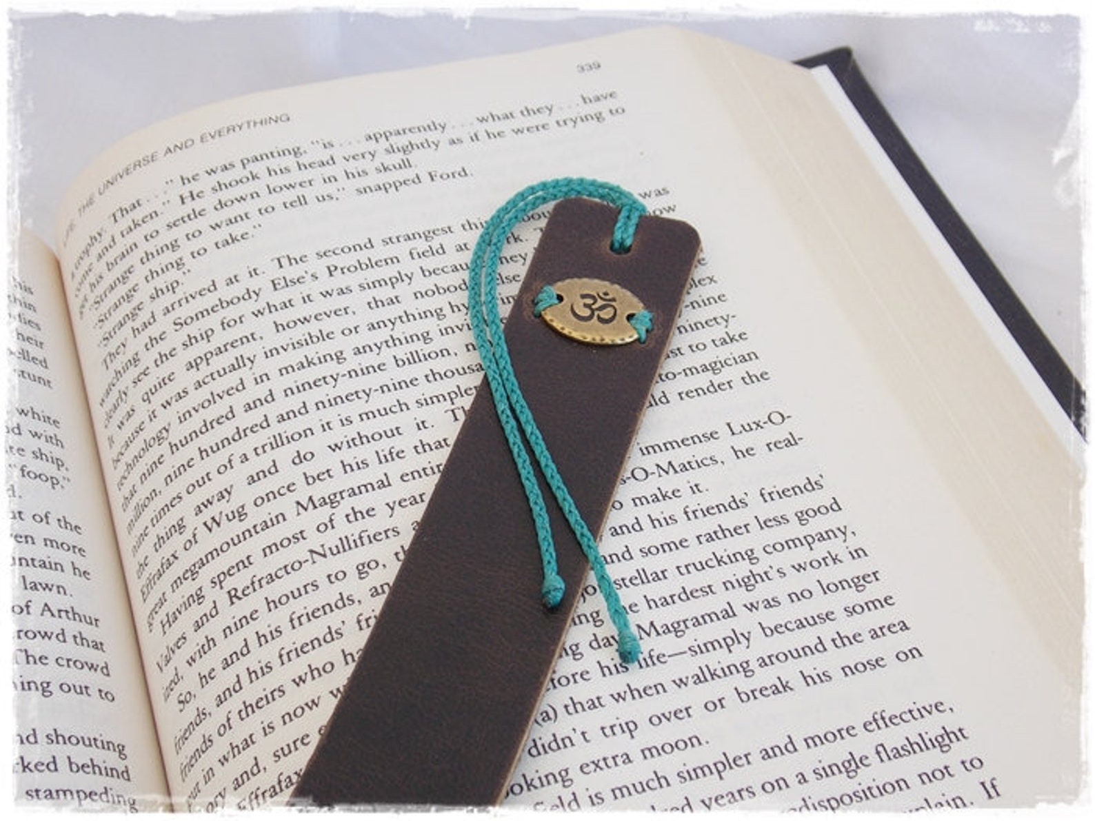 Om Bookmark Aum Leather Bookmark Yoga Bookmark Buddhism Zen - Etsy