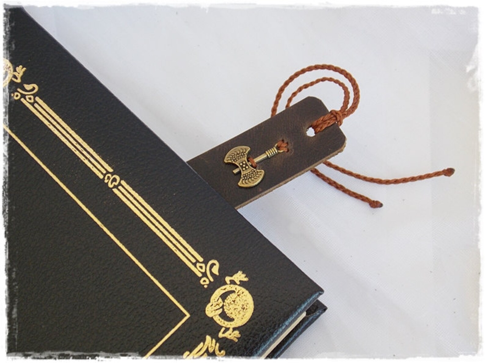 Battle Axe Bookmark Labrys Leather Bookmark Double-headed | Etsy