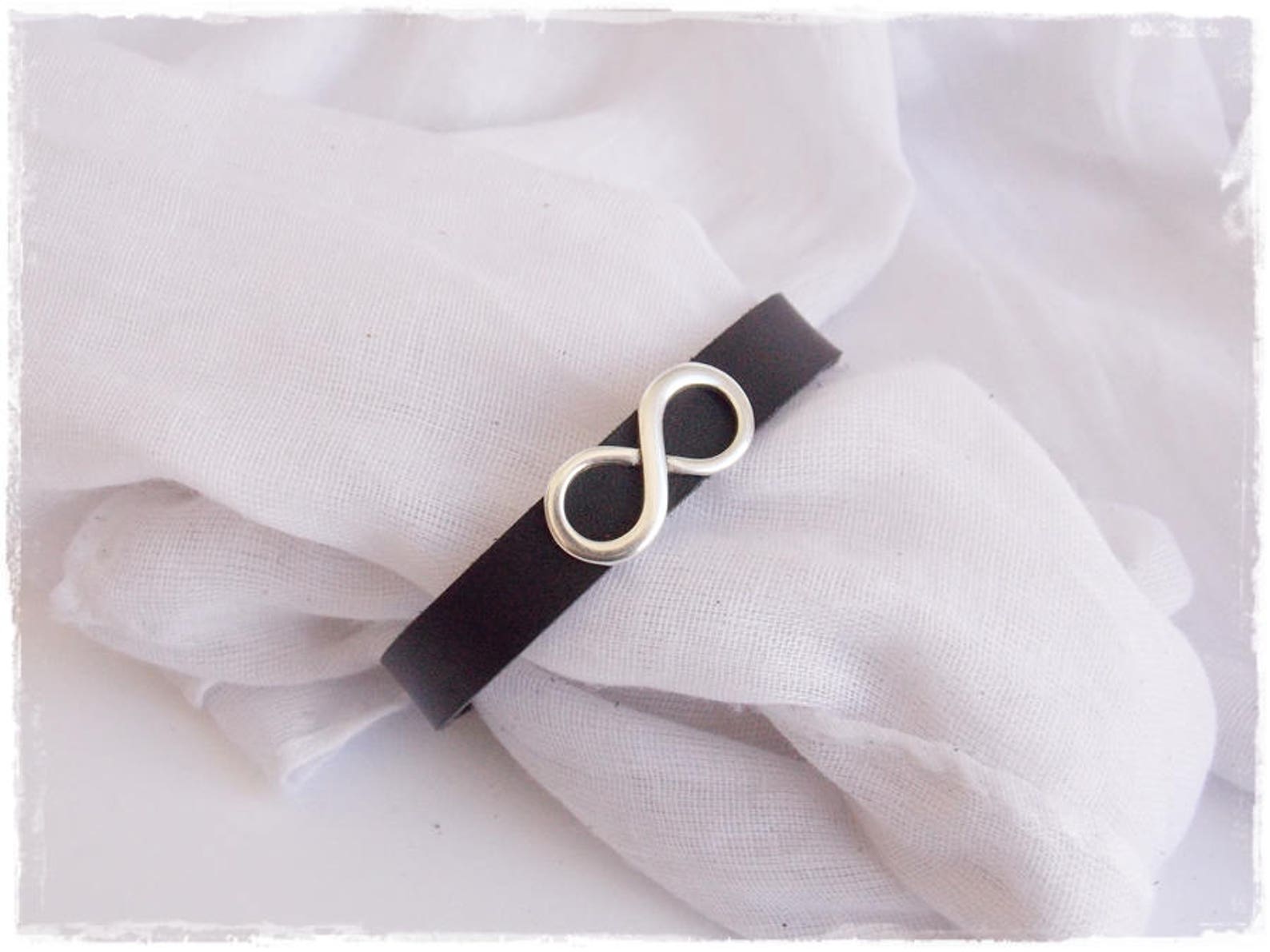 Infinity Symbol Leather Bracelet Men's Leather Bracelet | Etsy