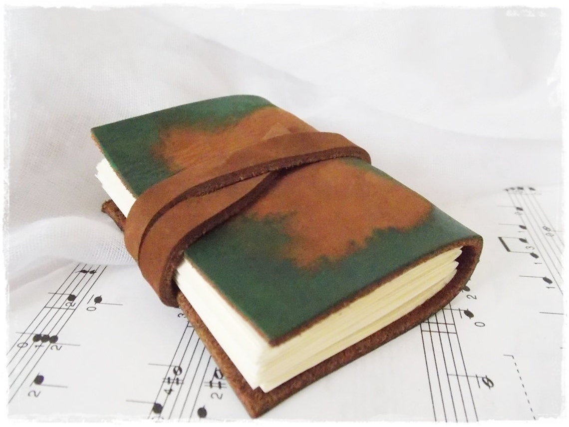 Celtic Leather Notebook Mini Runic Leather Sketchbook - Etsy