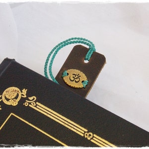 Om Bookmark, Aum Leather Bookmark, Yoga Bookmark, Buddhism Zen Bookmark ...