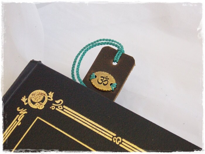 Om Bookmark Aum Leather Bookmark Yoga Bookmark Buddhism Zen - Etsy ...