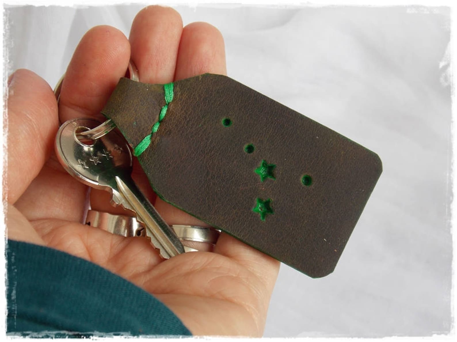 PERSONALIZED Cancer Constellation Keychain Zodiac Leather - Etsy