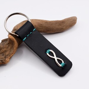 PERSONALIZED Anniversary Infinity Keychain, Leather Anniversary ...