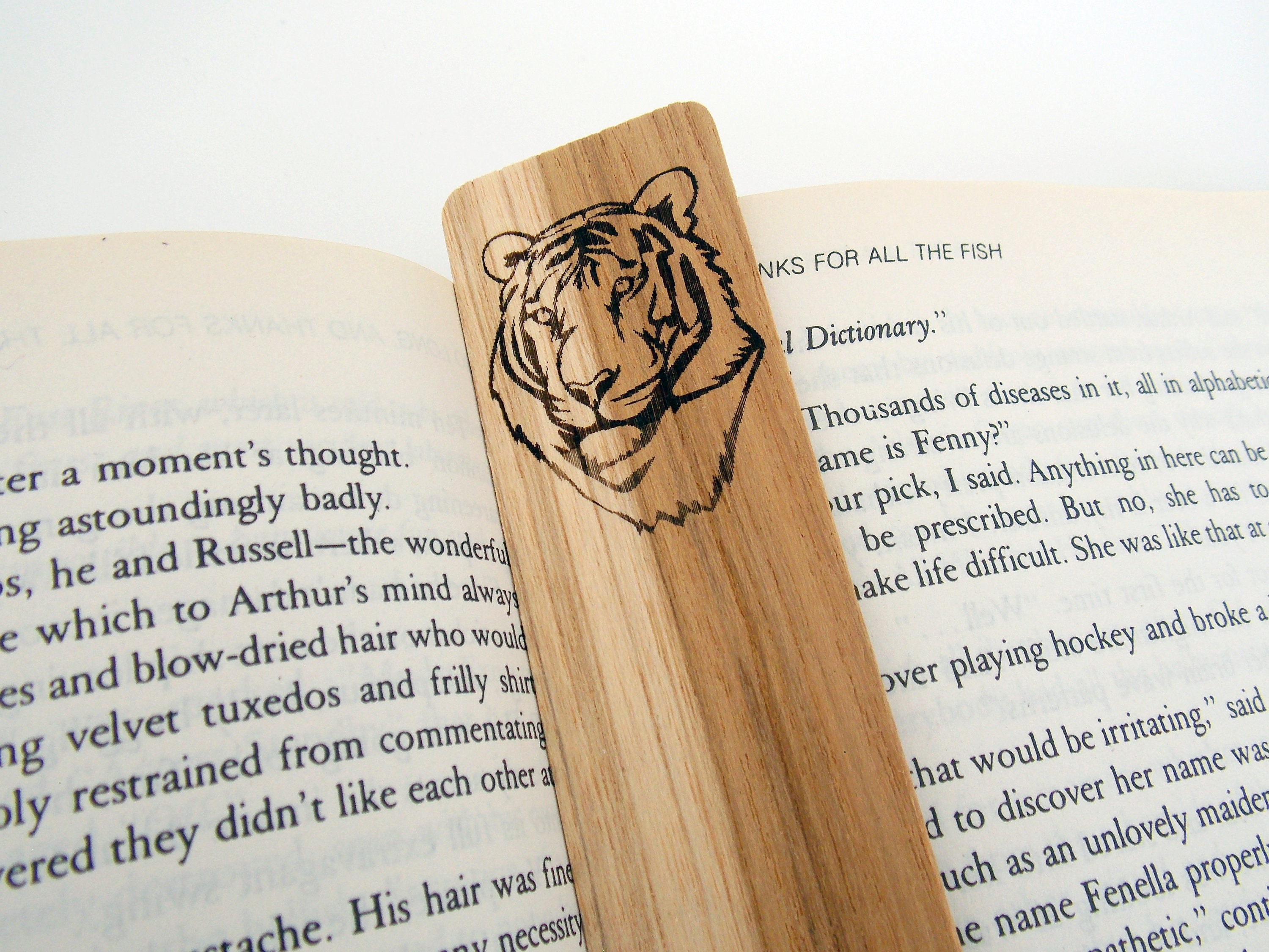 Tiger Totem Bookmark PERSONALIZED Tiger Bookmark Engraved | Etsy