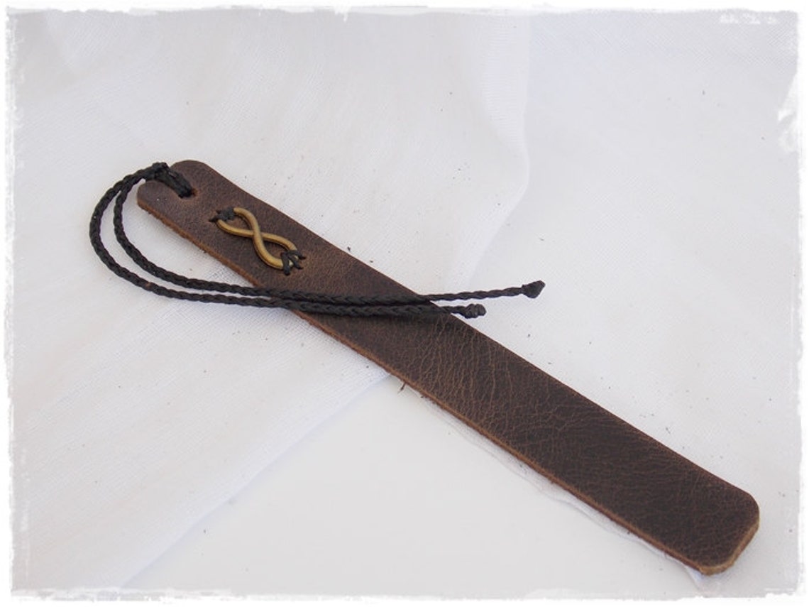 Love Infinity Bookmark Leather Anniversary Bookmark 3rd | Etsy