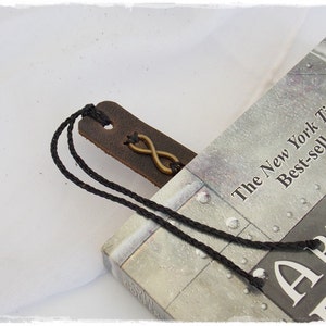 Love Infinity Bookmark, Leather Anniversary Bookmark, 3rd Anniversary ...