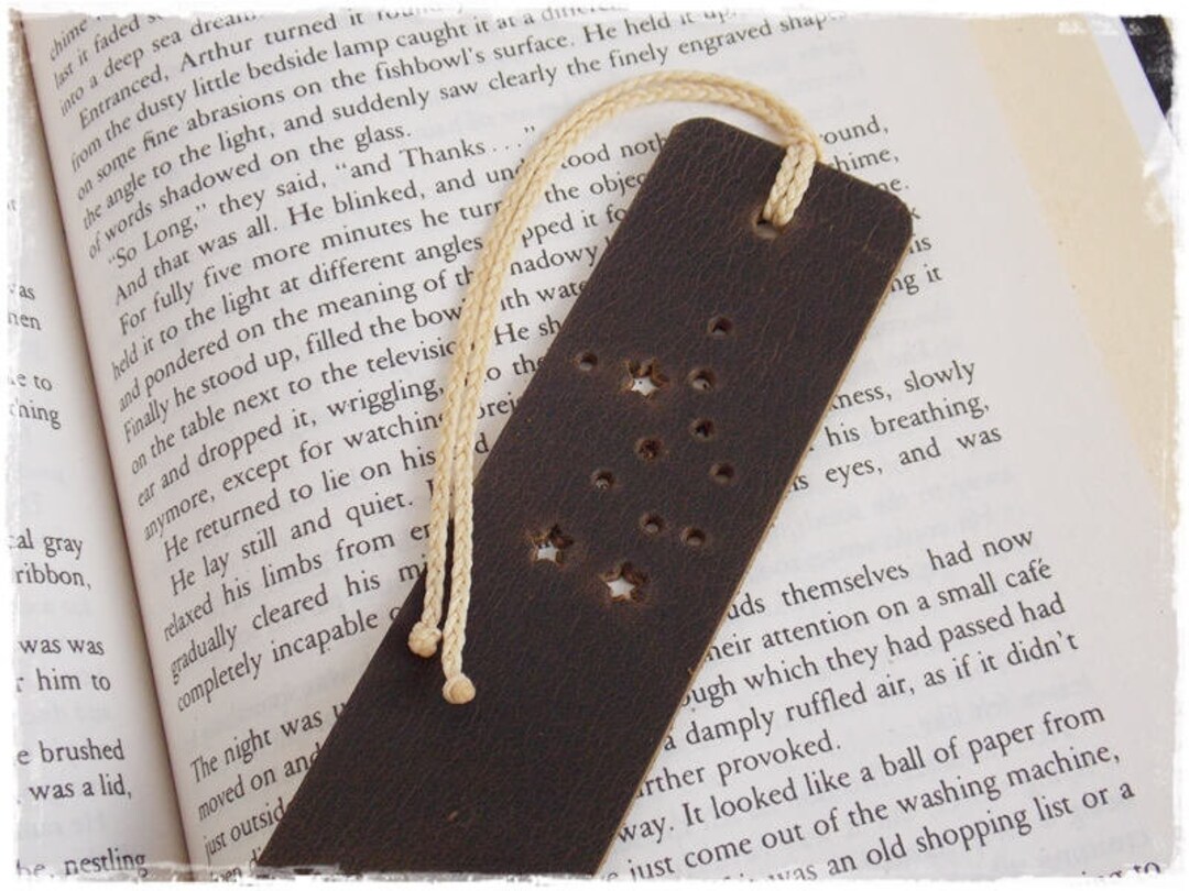 Virgo Bookmark, Zodiac Bookmark, Constellation Leather Bookmark, Star ...