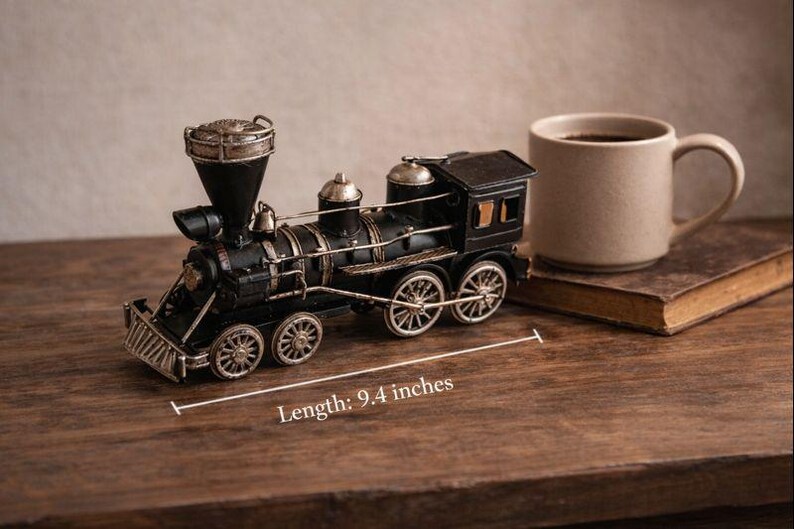 Metal Steam Locomotive Model, Industrial Desk Decor, Train Figurine - Etsy