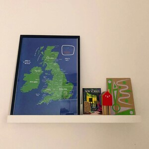 Lido Map of the UK - Campervan Gift, Gift for Him, Gift for Her, Home ...