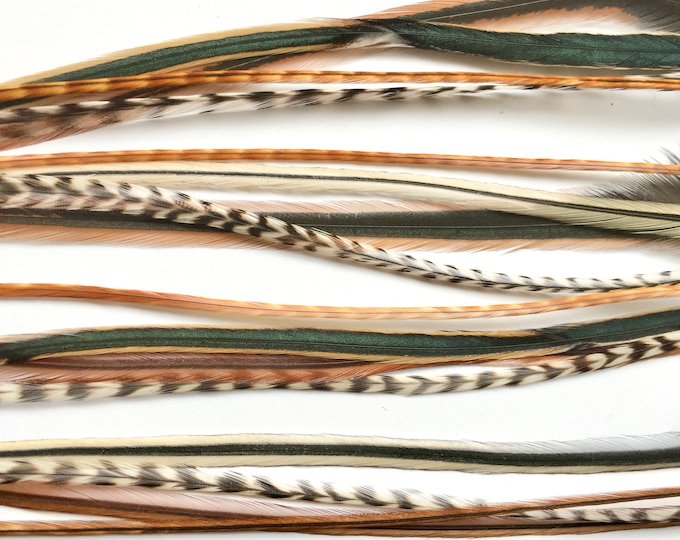 Hair Feather Extensions 8'12' / Premium Natural Feathers / Long Feather ...