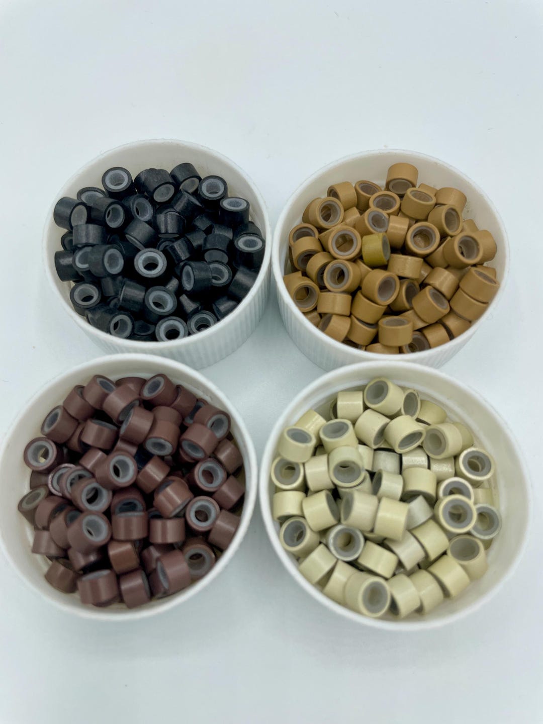 25-50-100 Silicone Lined Microbeads: 5mm Hair Extension Beads - Etsy