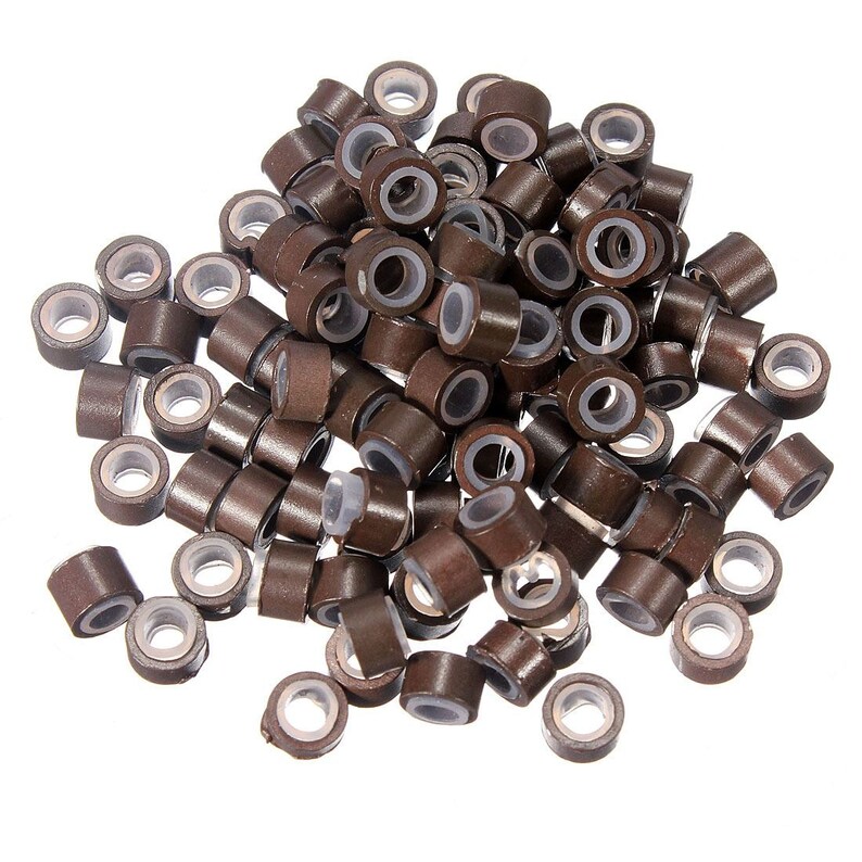 25-50-100 Silicone Lined Microbeads: 5mm Hair Extension Beads - Etsy