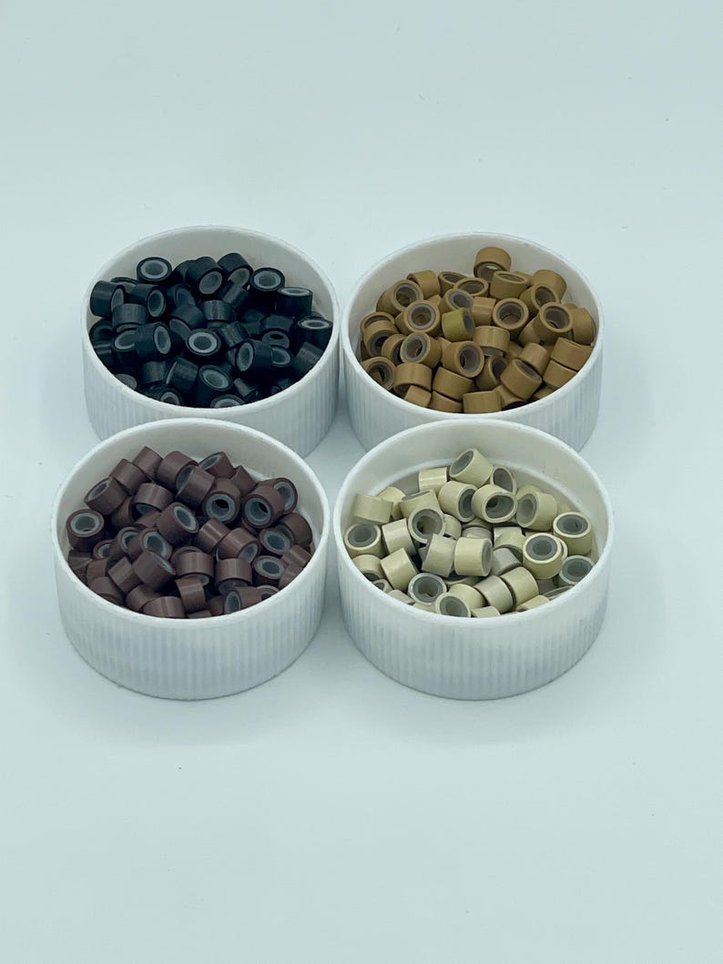 25-50-100 Silicone Lined Microbeads: 5mm Hair Extension Beads - Etsy